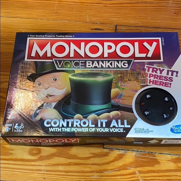Hasbro | Toys | Monopoly Voice Banking Board Game New | Poshmark